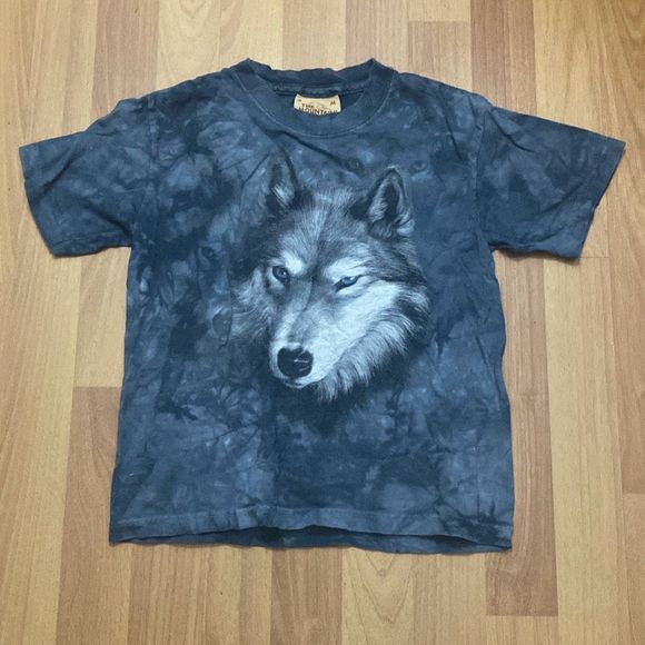 The Mountain | Shirts & Tops | Vintage Y2k The Mountain Tie Dye Wolf ...